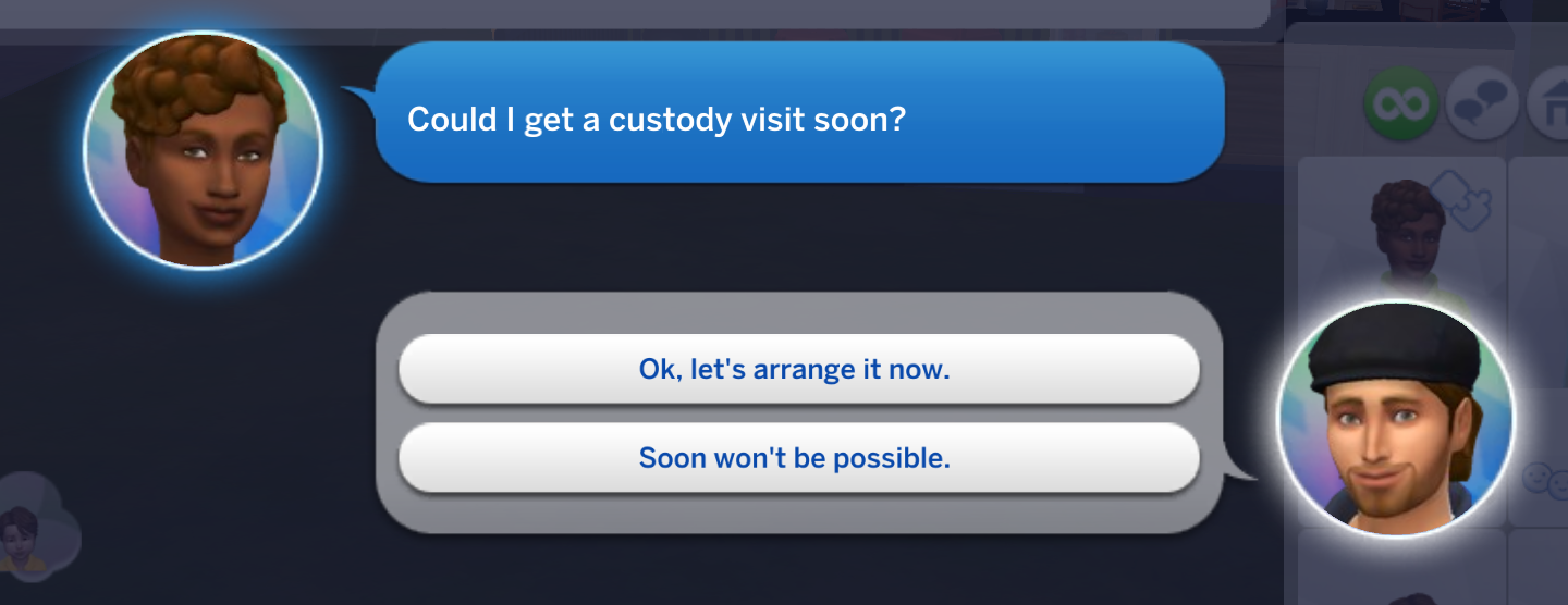Custody & Permanent Separations – a Sims 4 Mod – Lumpinou's Sims 4 mods