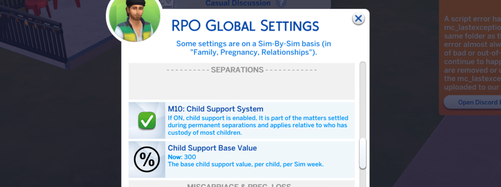 Custody & Permanent Separations – a Sims 4 Mod – Lumpinou's Sims 4 mods