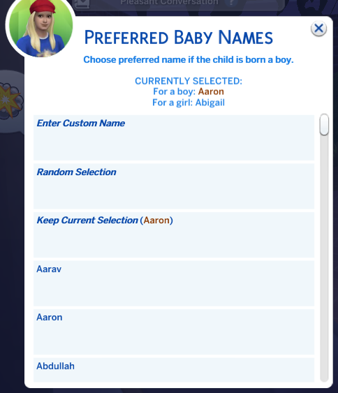 Pregnancy & Family Preferences & Impact – a Sims 4 mod: Preferences on ...